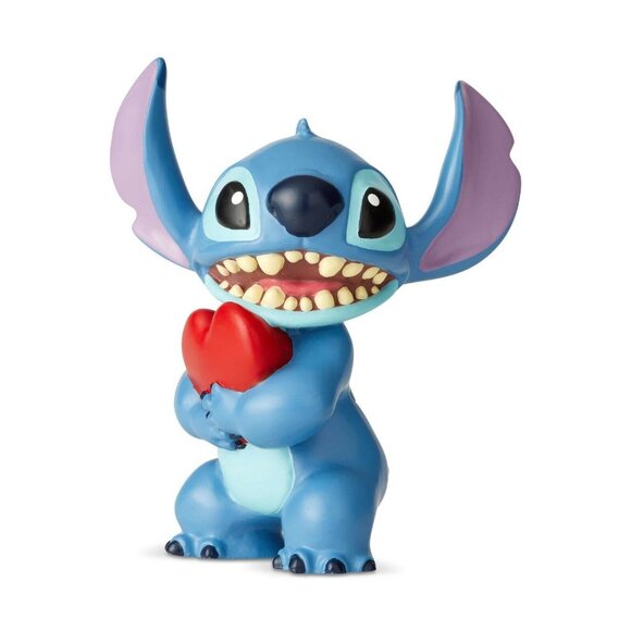Disney | Accents | Grinning Stitch With Heart Figurine Lilo Disney ...
